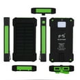 SRstrat Portable Charger LED Dual USB Ports Solar Panel Power Bank Case ...