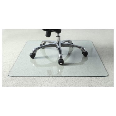 BEAUTYPEAK 36" x 46" Tempered Glass Office Chair Mat for Carpet or Hard ...