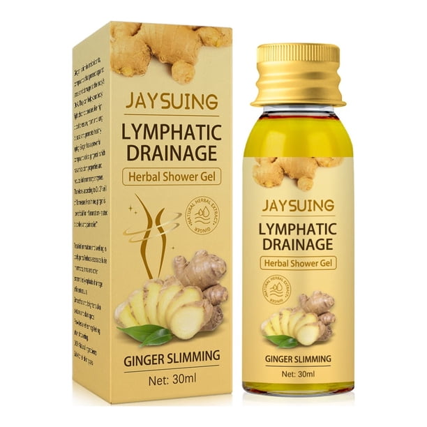 Lymphatic Drainage Ginger Body Wash, Herbal Shower Gel Natural Organic ...