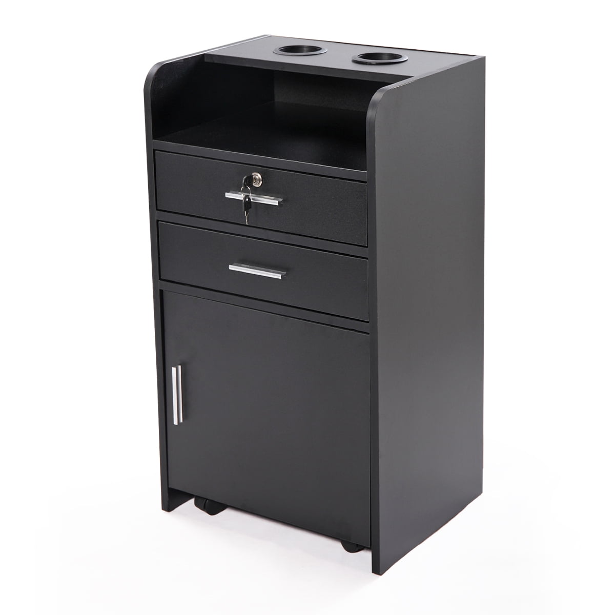 Reshable Salon Styling Station Barber Station with 2 Drawers 2 Hair ...