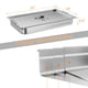6 Pack Full Size Hotel Pan, Thick Stainless Steel Steam Table Pan with ...