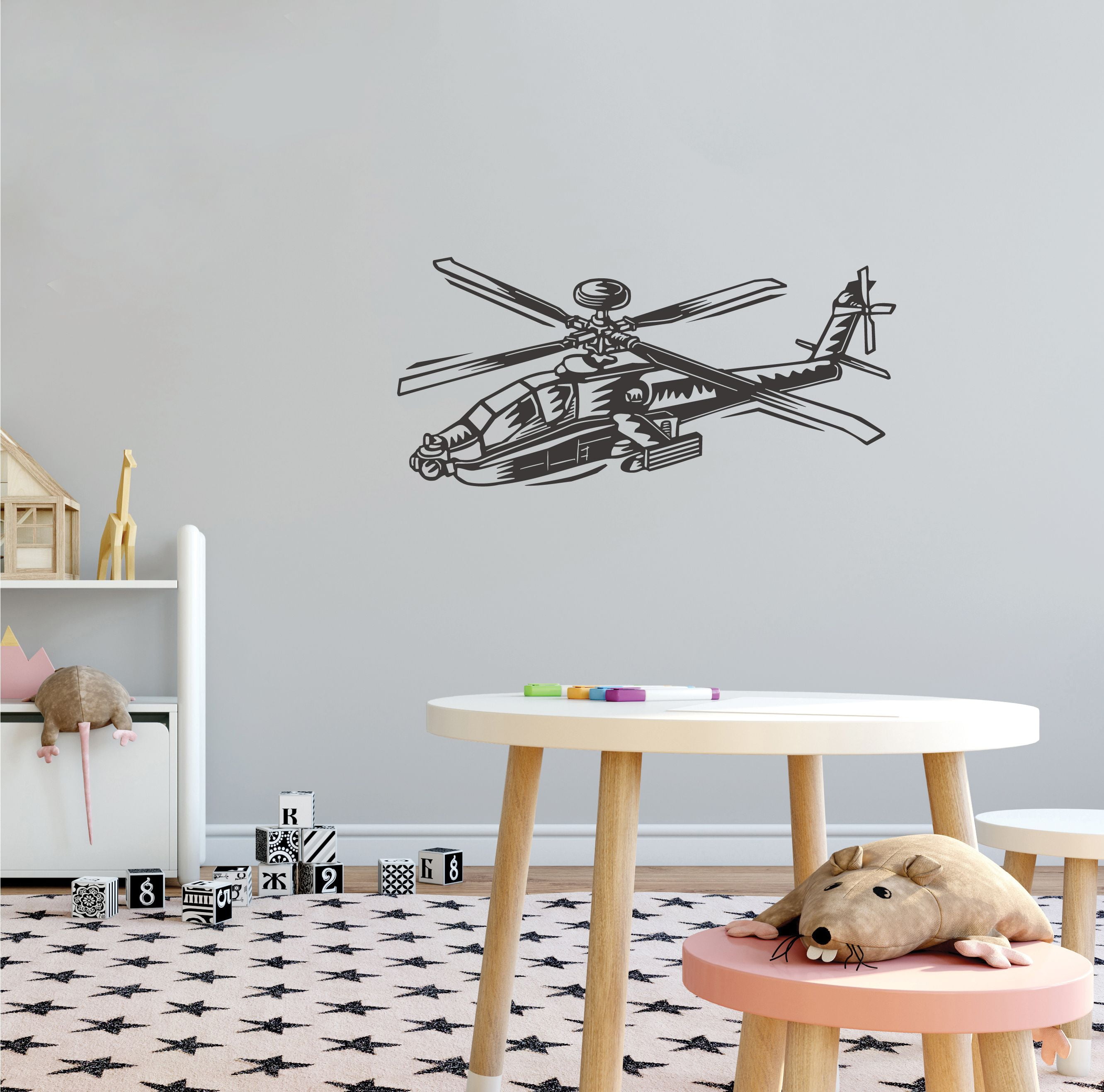Apache Longbow Helicopter Drawing