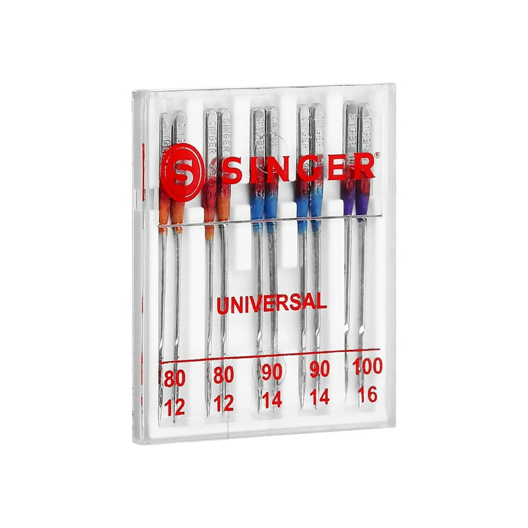 SINGER Universal Regular Point Sewing Machine Needles, Size SINGER Universal Regular Point Sewing Machine Needles, Size