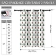 Bigfoot and Tree White Pattern Blackout Curtains,Triple Weaved Fabric ...