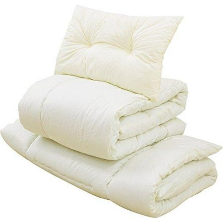 EMOOR Compact-Sized Japanese Futon Set, Compact-Twin-Size, Made in ...