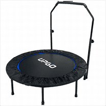 JumpSport 430 Fitness Trampoline, 44-Inch In-Home Rebounder with Bungee ...