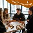 Rummy Cube Game - Large Luxury Rummy Game Set，with 4 Wooden Racks and ...