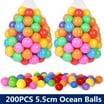 PlayMaty 100-Piece Soft Plastic Pit Balls for Children, 2.16 Inches ...