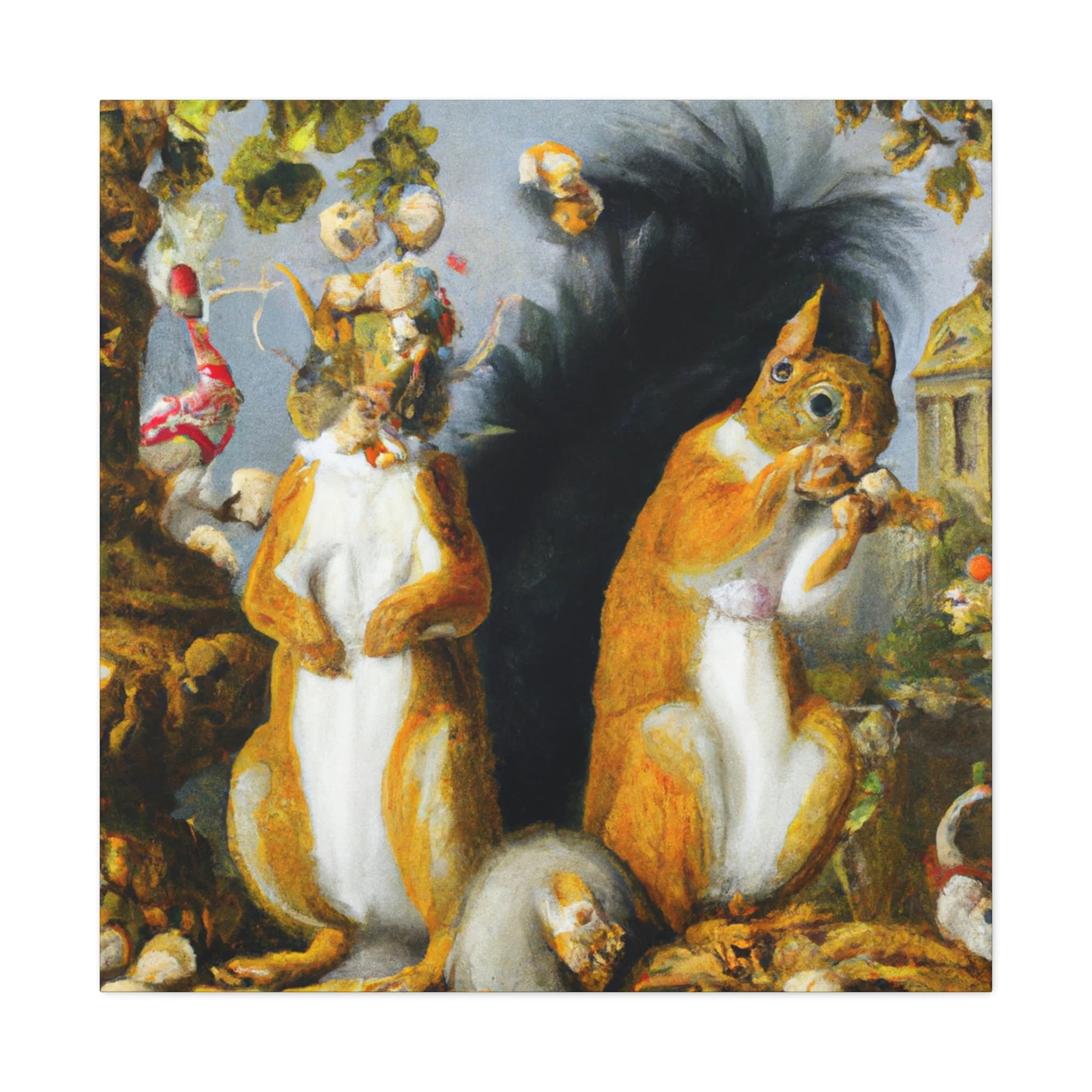 Squirrels at Play - Canvas - Walmart.com