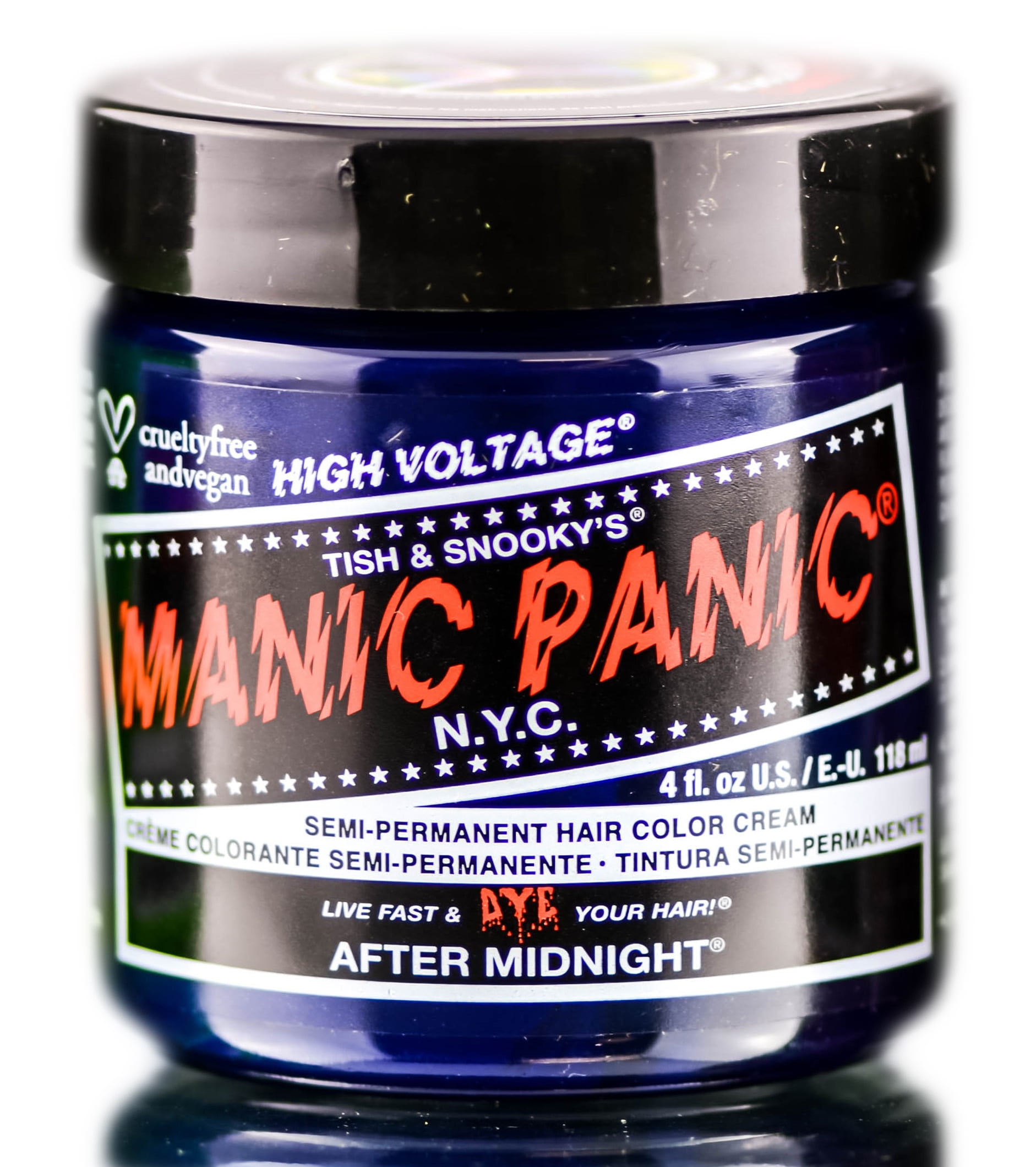 Manic Panic After Midnight Blue On Black Hair