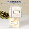 Avery Labels, 1" x 2-5/8", Gold with Black Bow Design, Glossy - Walmart.com