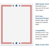 Current Stars & Stripes Patriotic Letter Papers - Set of 25 Summer ...