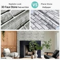 3D Faux Stone Peel and Stick, 3D Stone Wall Sticker, PVC Wall Panels ...