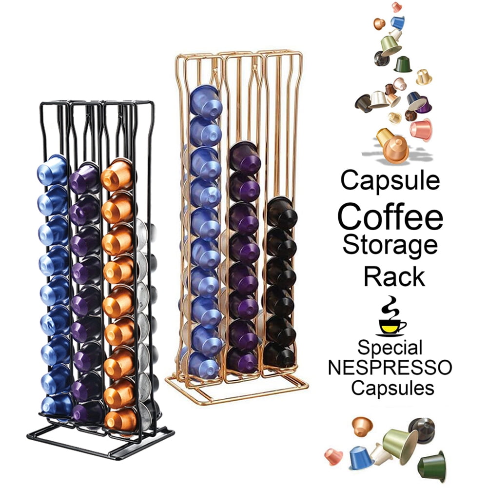 huanledash 60 Coffee Capsules Storage Rack Organizer Pods Holder ...