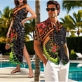 Uorisanigo Polynesian Turtle Matching Couple Outfits Men's Short Sleeve ...