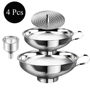 Kitchenaid Set of 4 Plastic Funnels in White - Walmart.com