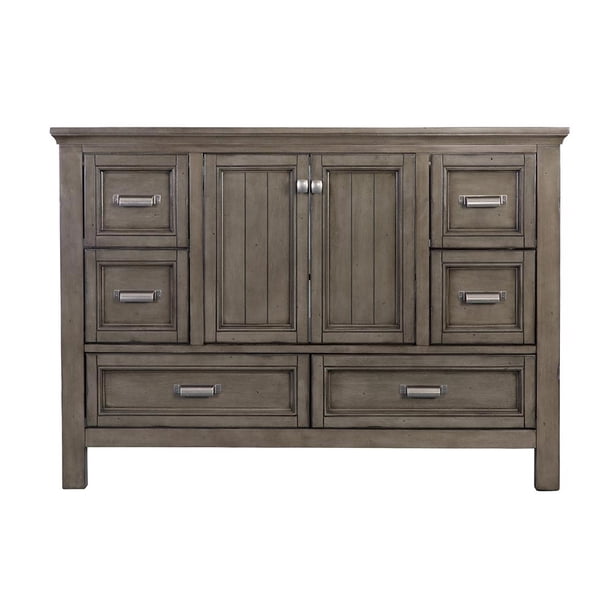 Foremost Brantley 48" Distressed Grey Bathroom Vanity - Walmart.com