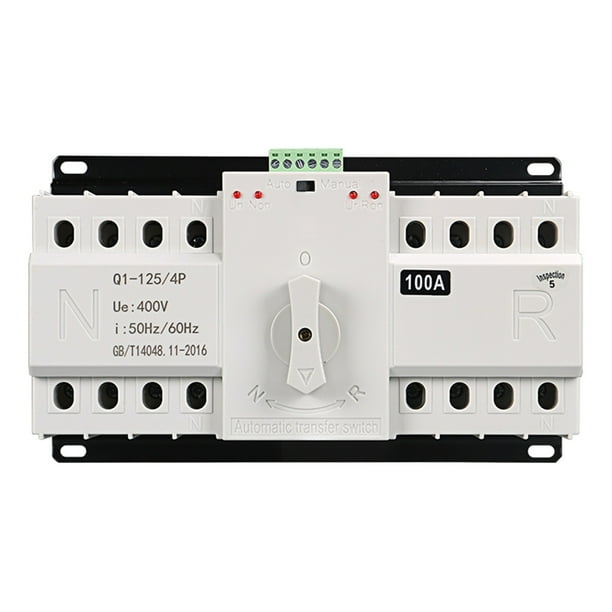 Double power transfer switch 2P/4P three-phase automatic diverter ...