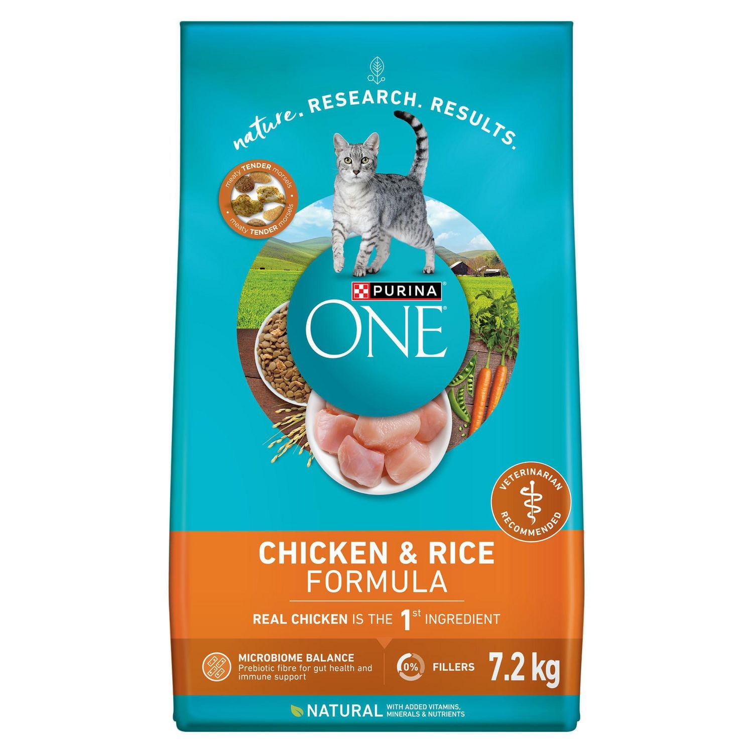 Purina ONE Chicken & Rice, Dry Cat Food, 1.59-7.2 kg - Walmart.ca