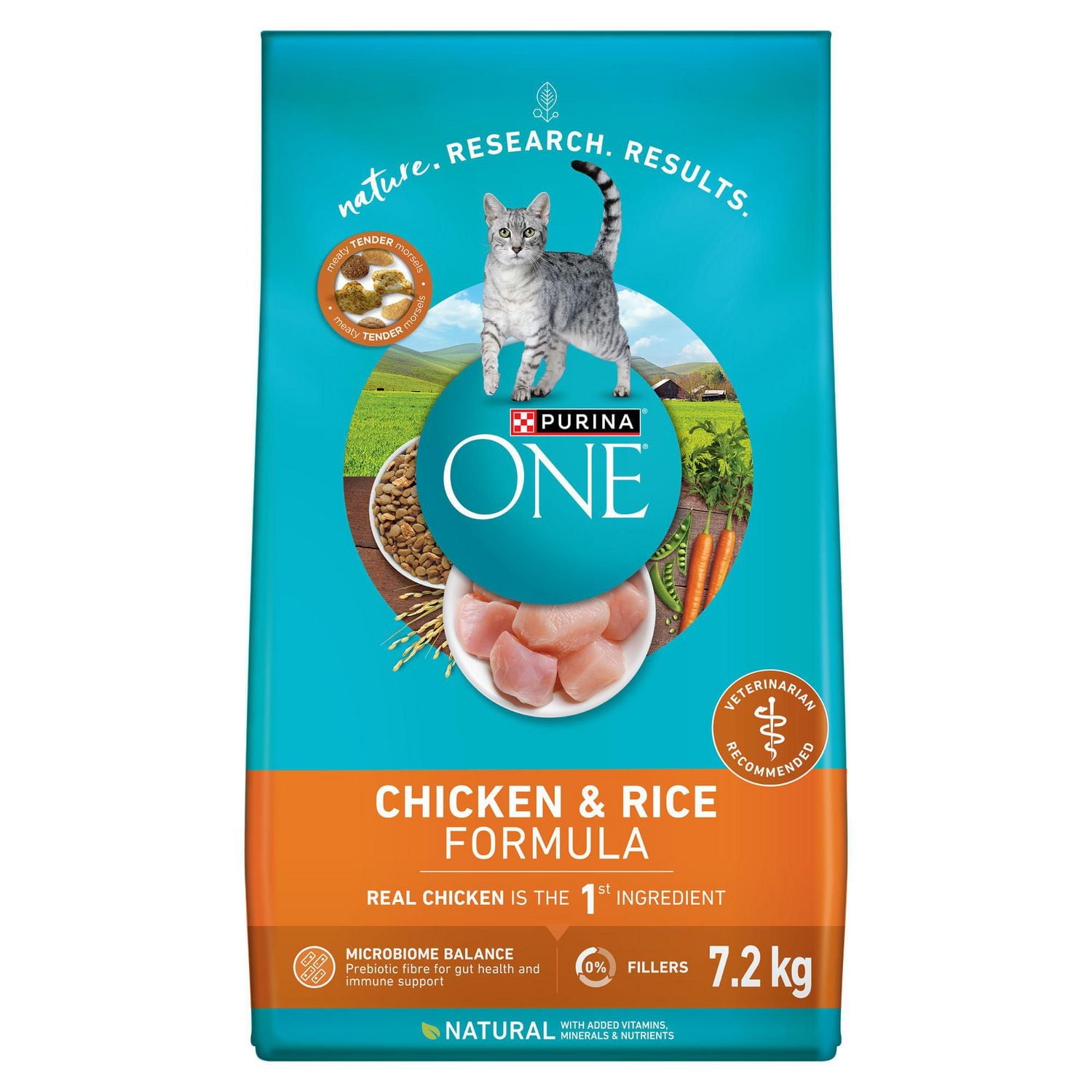 Click here for Purina One Chicken & Rice  Dry Cat Food 7.2 Kg prices