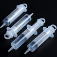 Qishi 4 Pack Large 100ml Plastic Syringe for Scientific Lab Dispensing ...