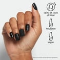 OPI Instant Press On Nails Little Black Onyx Dress 24 Pieces Gel-Like ...