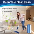6 Pack Microfiber Mop Pads Compatible with Bona Mop, 18 Inch Reusable ...