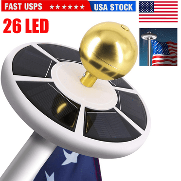 LumeGen Solar Ultra-Bright Flagtop Pole Light - 4200 Lumens - Outdoor ...