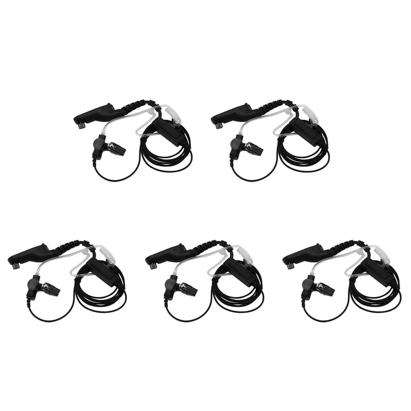 5X Aire Tubo Acustico Auricular PTT Microfono Auricular Para XiR P8668 P8268 APX 7000 6500 XPR ...