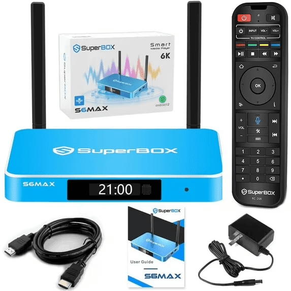 SuperBox S6 Max (2025) Android 12 TV Box - 4GB RAM 64GB Storage | 6K ...