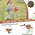 Petimini 12 Inch Kids Bike for 2 3 4 Years Old Little Girls Retro ...