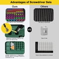Mini Precision Screwdriver Set with Color-coded Identification, 132 in ...