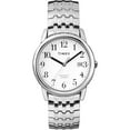 Indiglo by Timex Men's Wristwatch, Silver, WR30M - Walmart.com