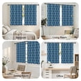 Blue and Green Argyle Pattern Blackout Curtains,Triple Weaved Fabric ...