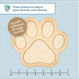 Hello Hobby 7" Wood Shape, Paw - Walmart.com