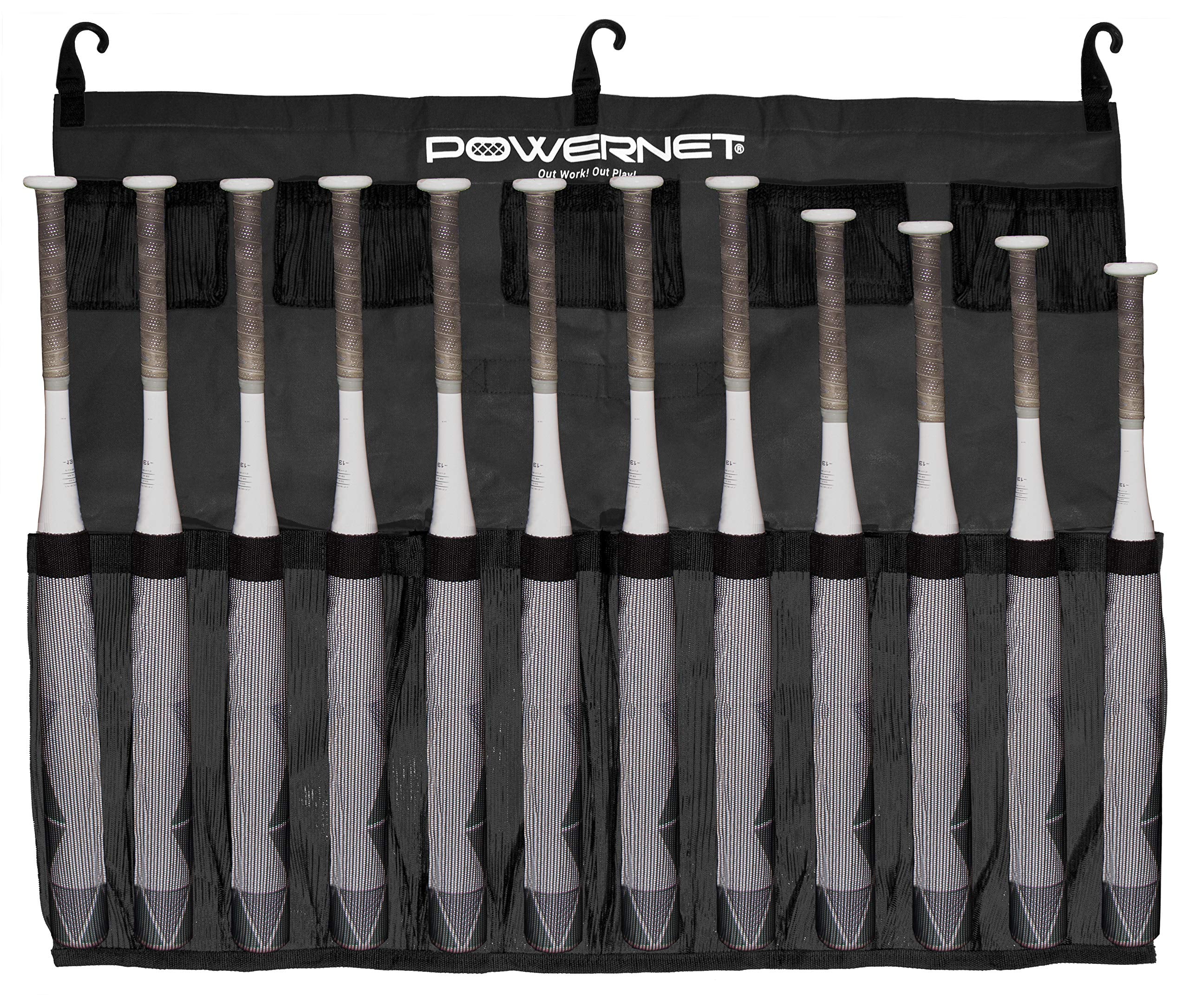 PowerNet Hanging Bat Bag Caddy for Baseball and Softball Teams ...