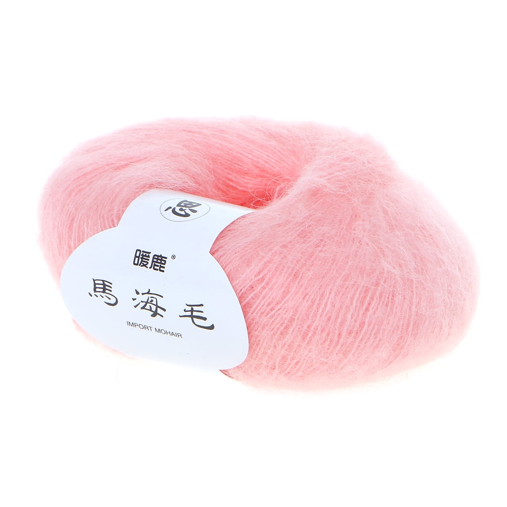 Soft Mohair Cashmere Knitting Wool Yarn DIY Shawl Scarf Crochet Thread ...