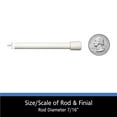 Mainstays Adjustable Spring Tension Curtain Rod, 18 to 28 Inches, 7/16 ...