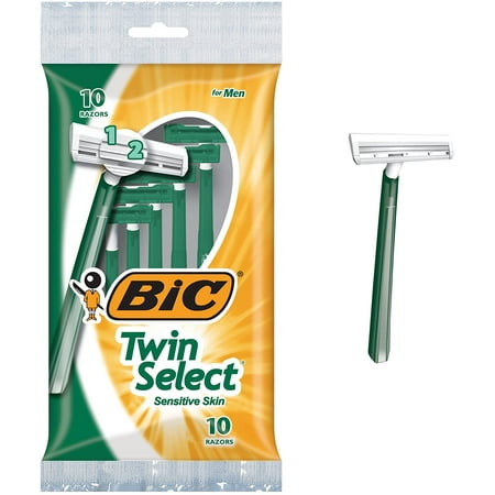 Bic Twin Select, peau sensible, rasoir jetable pour homme, paquets de ...
