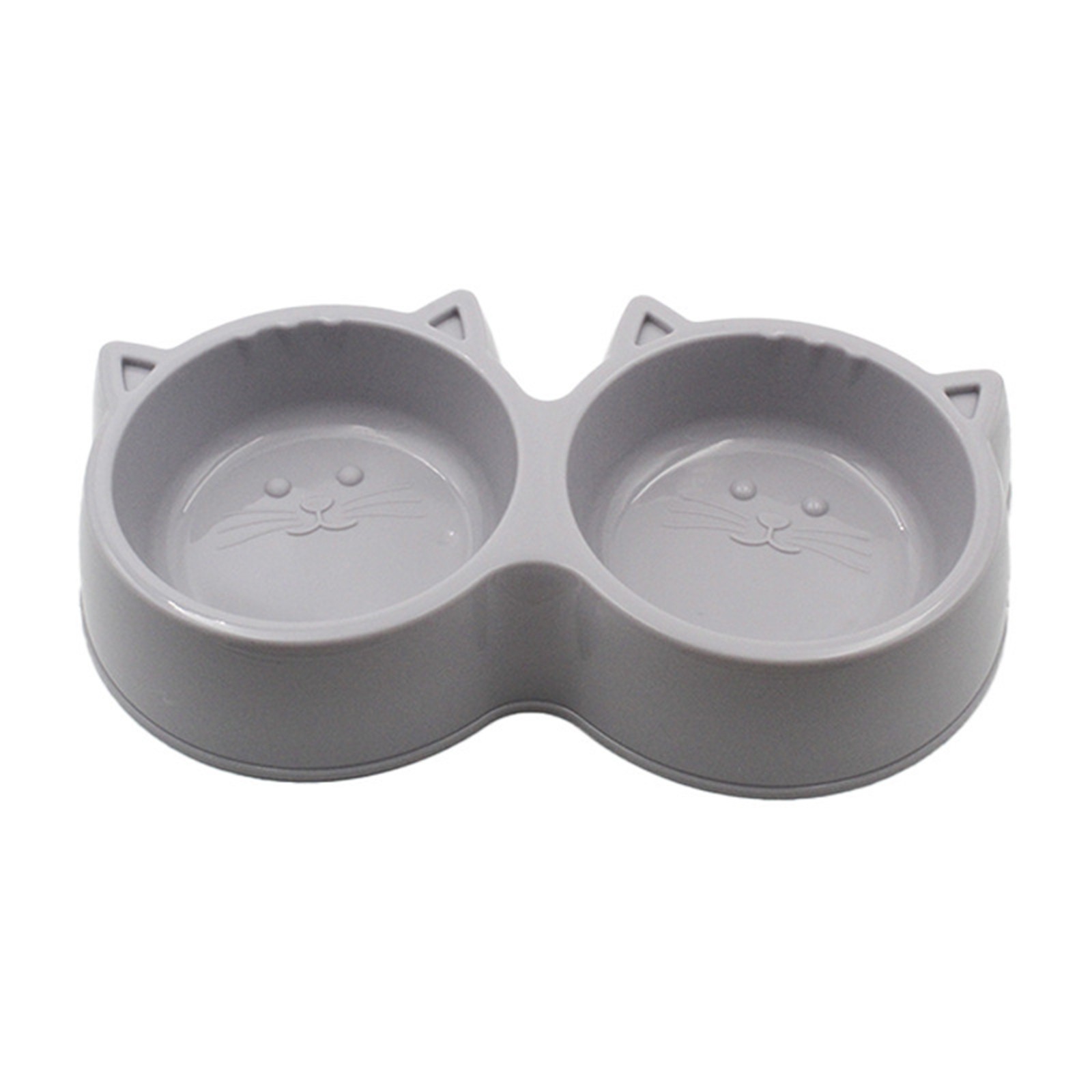 SIfdSeng Cat and Dog Bowls Round Shaped Pet Bowls in Cute Cat Face ...