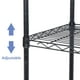 ZenSports 5-Tier Mobile Storage Rack 300LBS Steel Wire Shelving Unit W ...