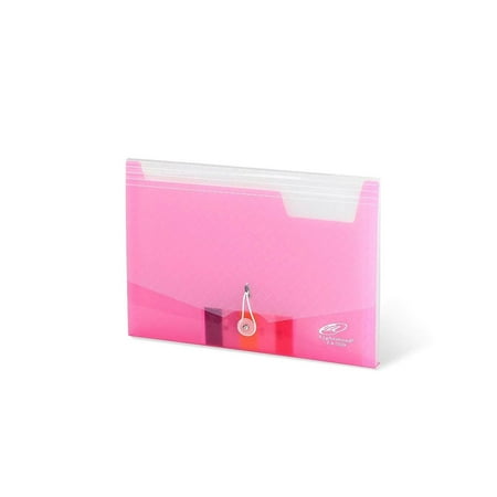 Lightahead Expanding File Folder with 6 pockets Color Pink - Walmart.com