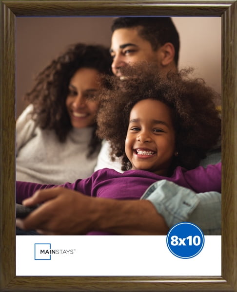 Mainstays Thin Rounded 8x10 Oak Picture Frame - Walmart Business
