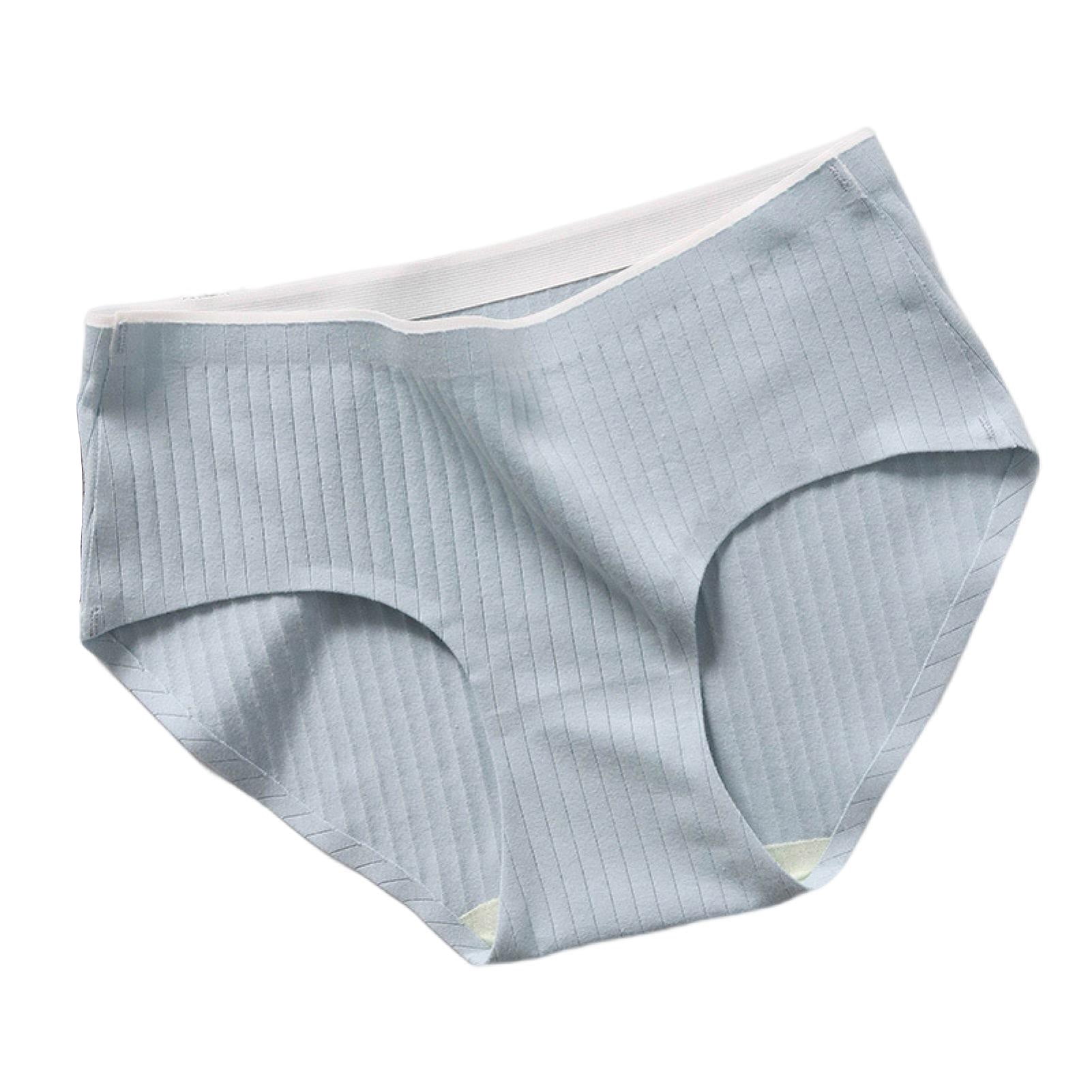 huanledash Women Panties Cotton Inner Crotch One-Piece Type Mid Waist ...