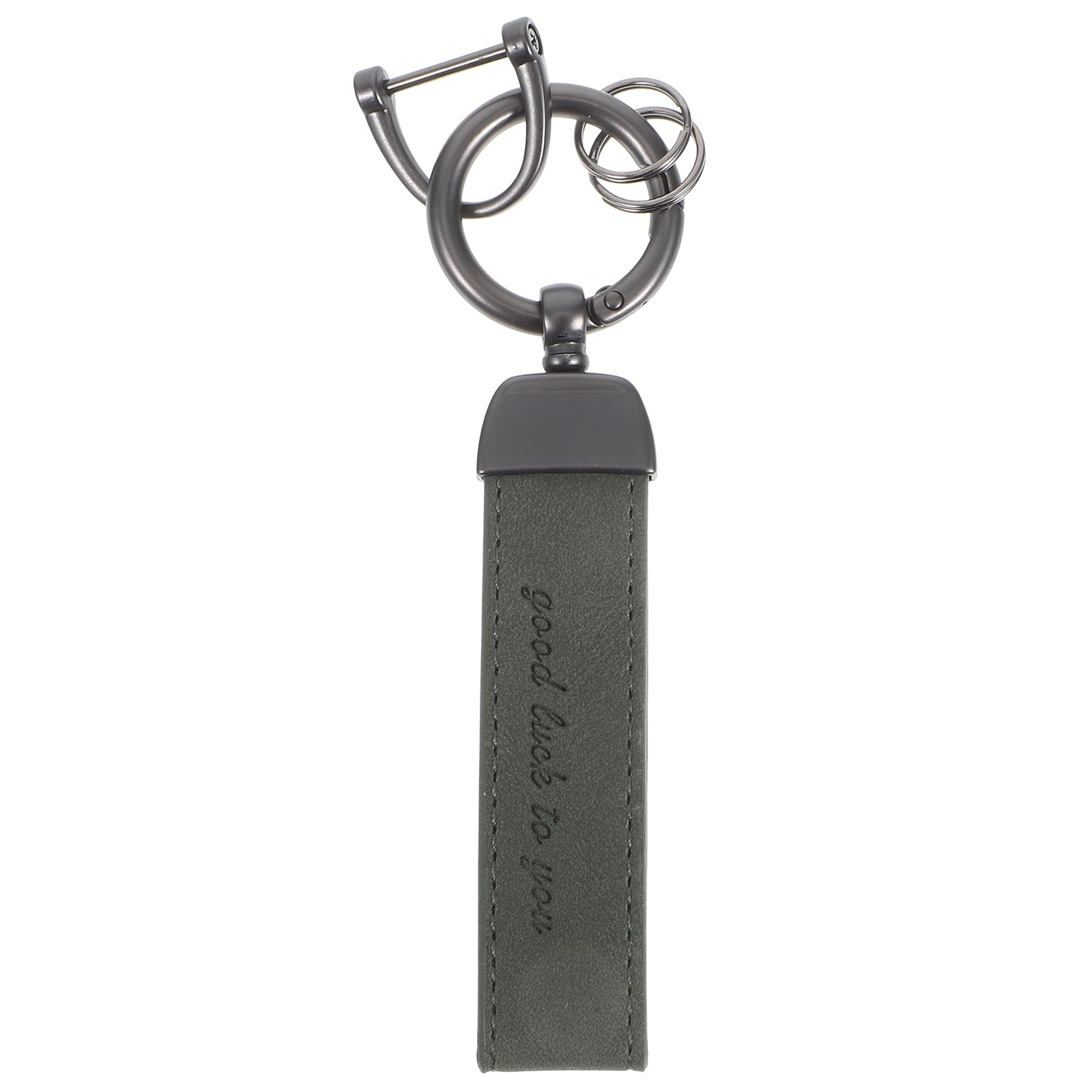 Click here for Oulii Faux Leather Car Keychain Key Ring Wrist Str... prices