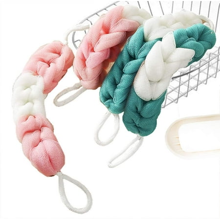 4 Packs Long Stretch Back Sponge With Rope Back Scrubber Bath Shower ...