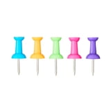 Pen+Gear Push Pins in Color Box, Colorful Plastic Heads, Steel Point ...