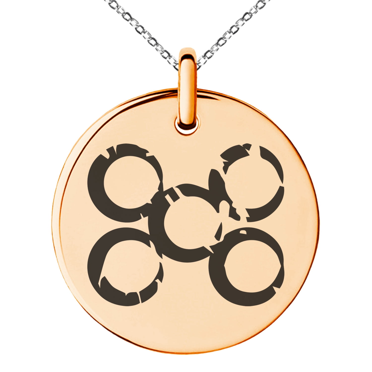 Stainless Steel Ancient Tribal Loyalty Rune Engraved Small Medallion ...