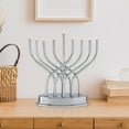 Aviv Judaica LED Electric Menorah, Battery Operated, Highly Chrome ...