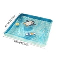 Breathable Ice Silk Summer Cooling Seat Pad Cartoon Ocean Animal ...